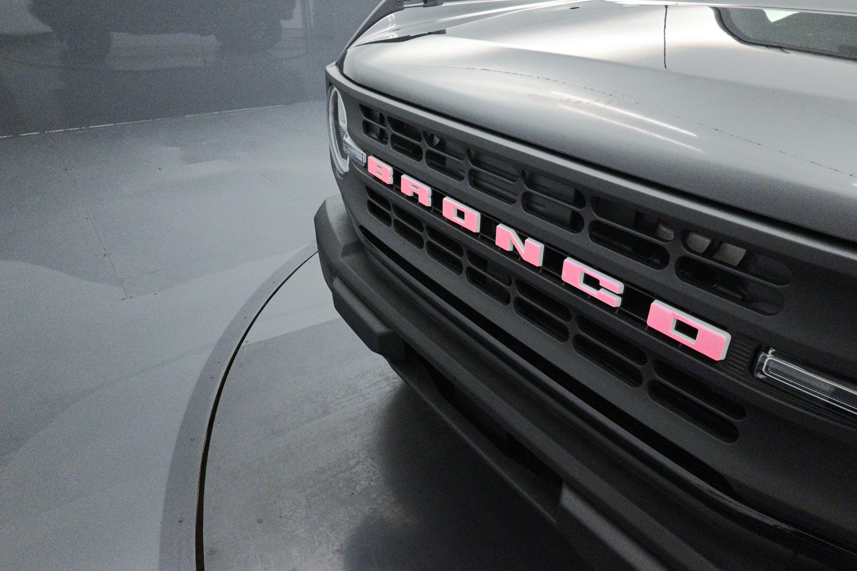 Ford Bronco Grille Letters Overlay Decal | Fits 2021+ Bronco (not Sport ...