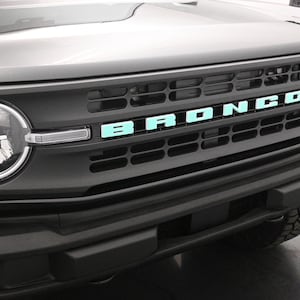 Bronco Grille Letter Overlay Decals: Custom 2021+ Ford Bronco Stickers ...