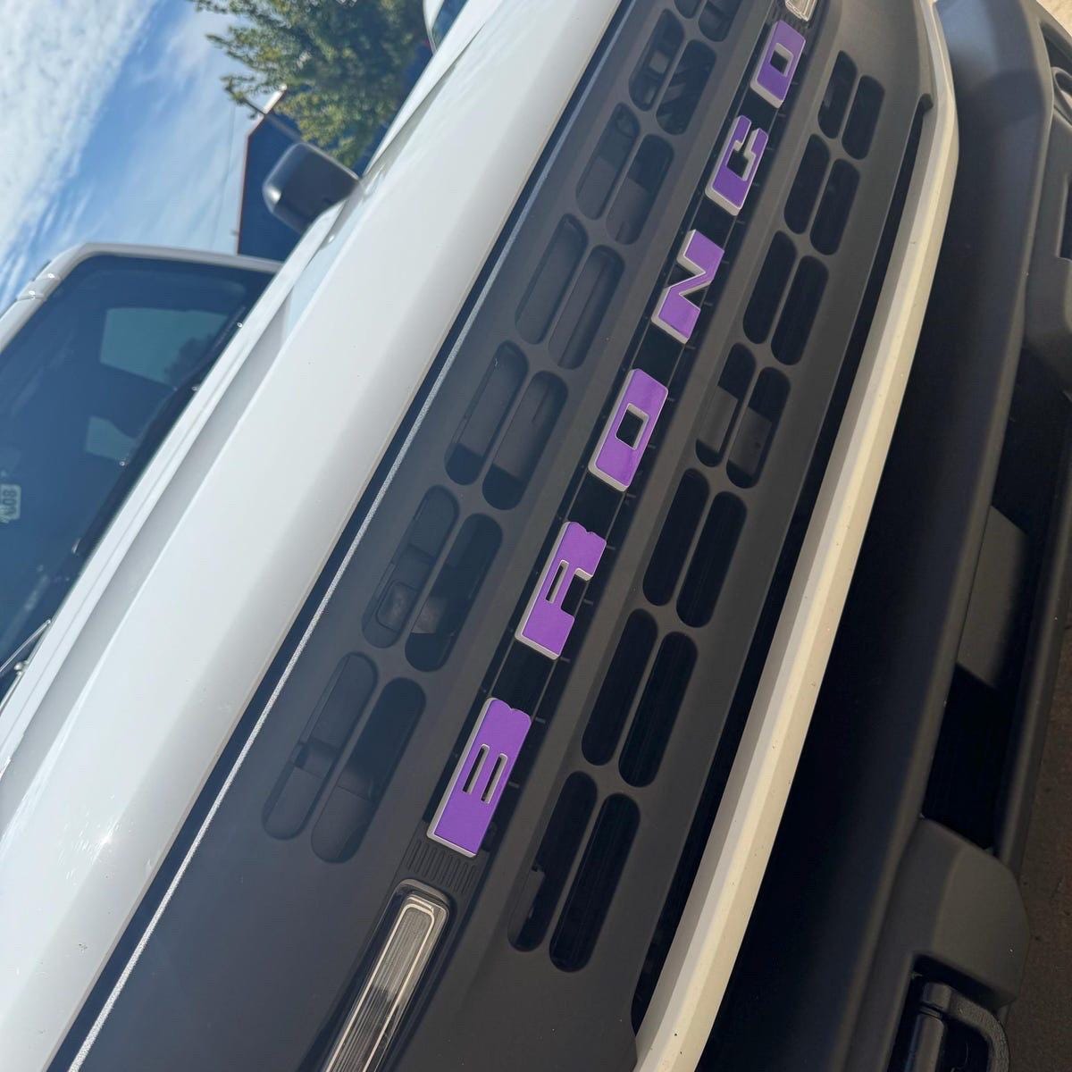 Bronco Grille Letter Overlay Decal | 2021+ Ford Bronco, Custom Vinyl ...