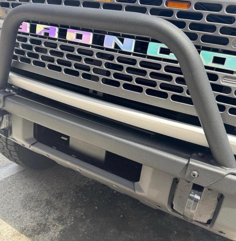 Ford Bronco Grille Letters Overlay Decal | Fits 2021+ Bronco (not Sport ...