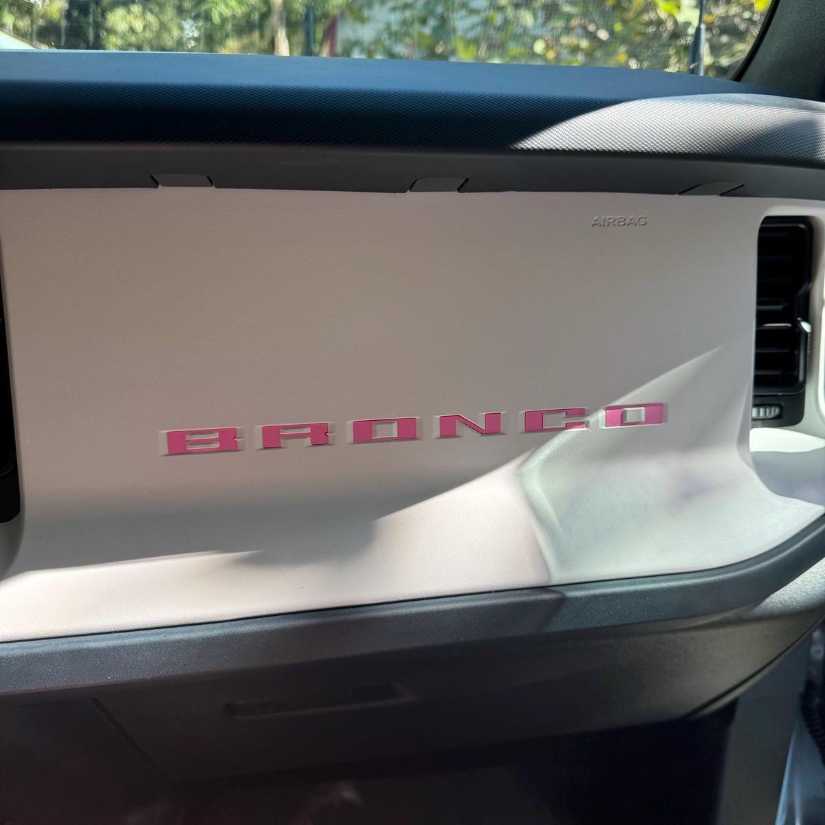 Ford Bronco 2021+ Glovebox Dash Letters Inlay, Sticker, Decal (pack of ...