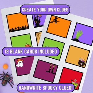 Halloween Scavenger Hunt Printable, Halloween Party Game, Indoor ...