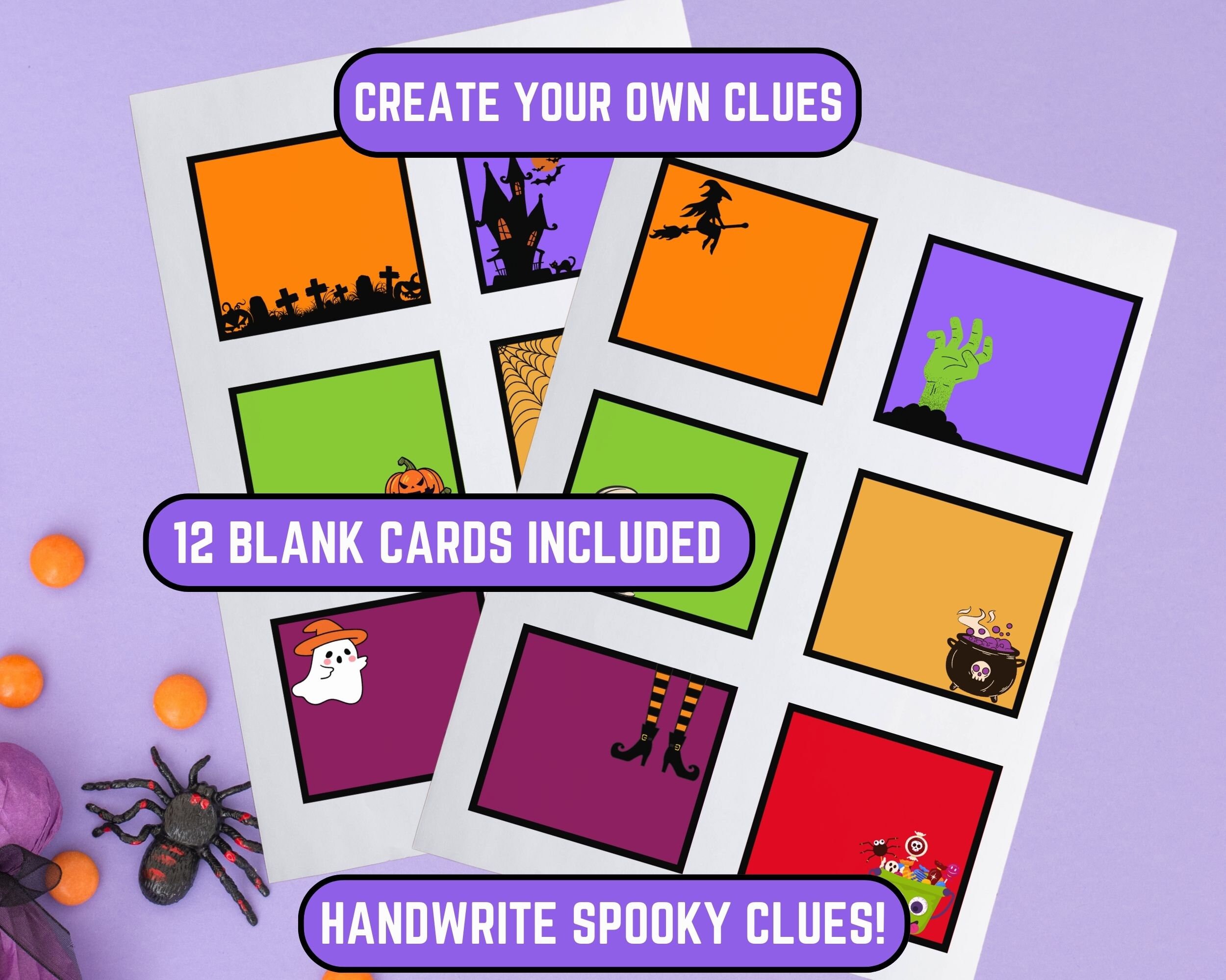 Halloween Scavenger Hunt Printable, Halloween Party Game, Indoor ...