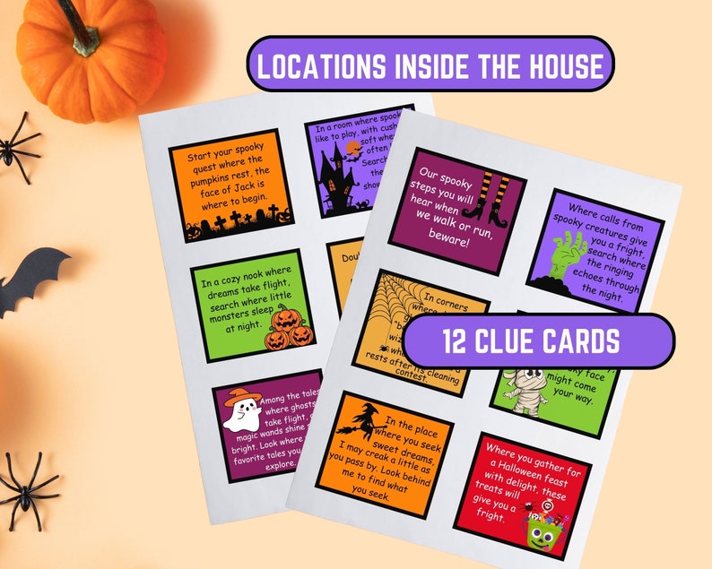 Halloween Scavenger Hunt Printable, Halloween Party Game, Indoor ...