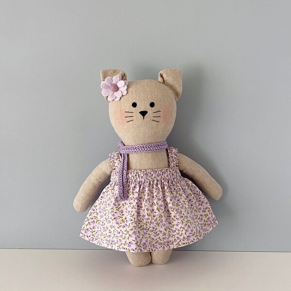 Cat Doll Handmade With Clothes - Etsy