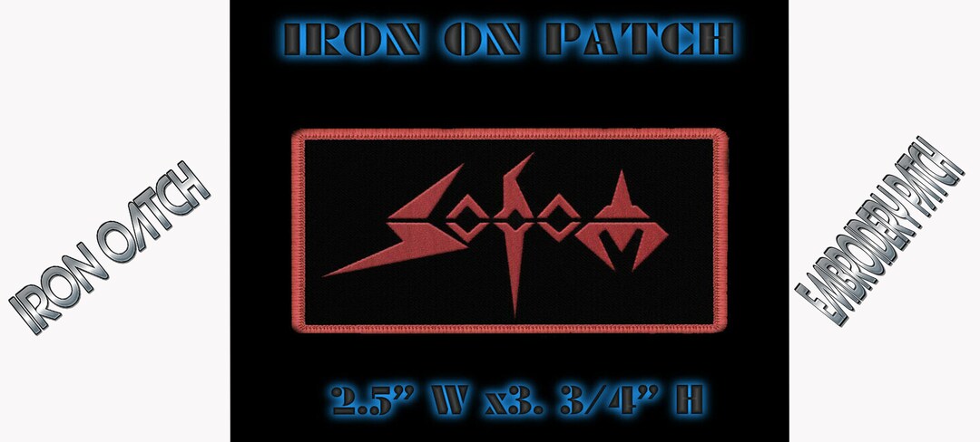 Sodom Band Logo Iron on Patch - Etsy
