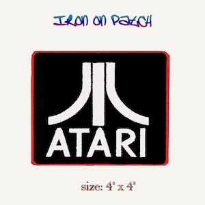 ATARI Retro Logo Embroidered Patch - Etsy
