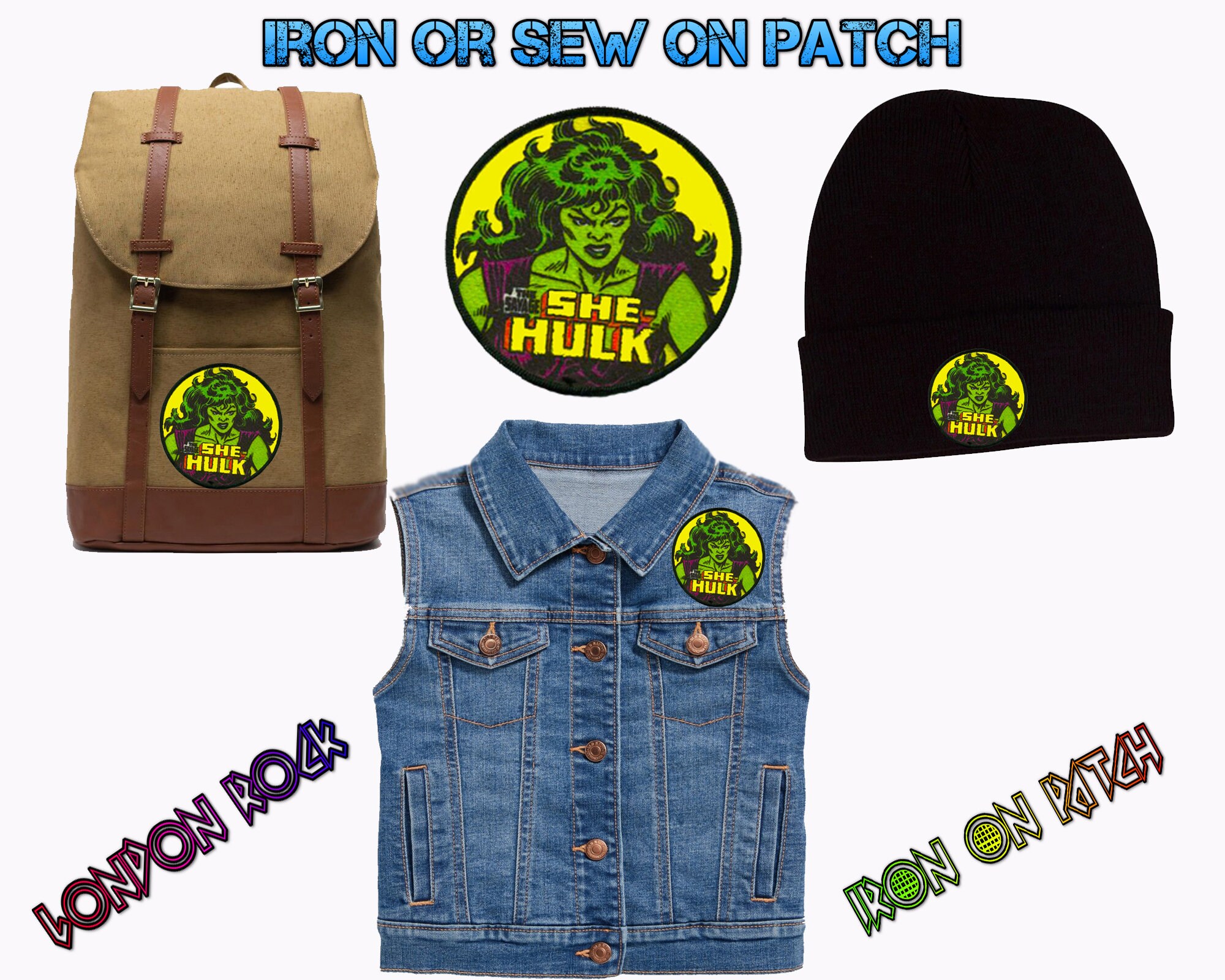 She-hulk Iron on Patch - Etsy