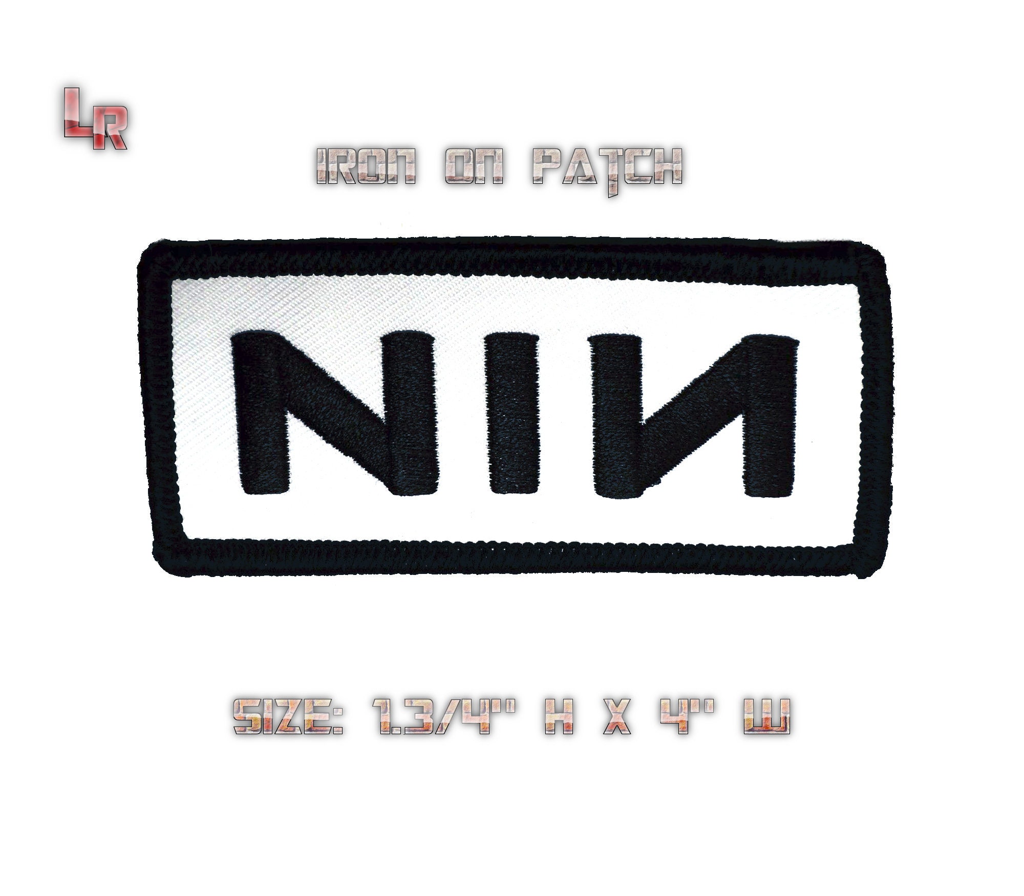Nine Inch Nails NIN Band Logo Patch Iron On - Etsy