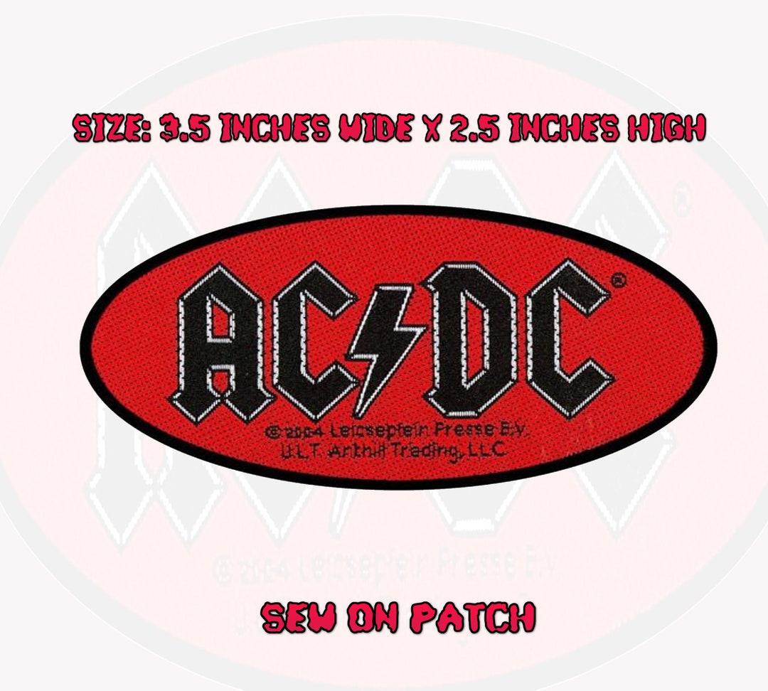 AC/DC Hard Rock Music Band Embroidered Patch - Etsy