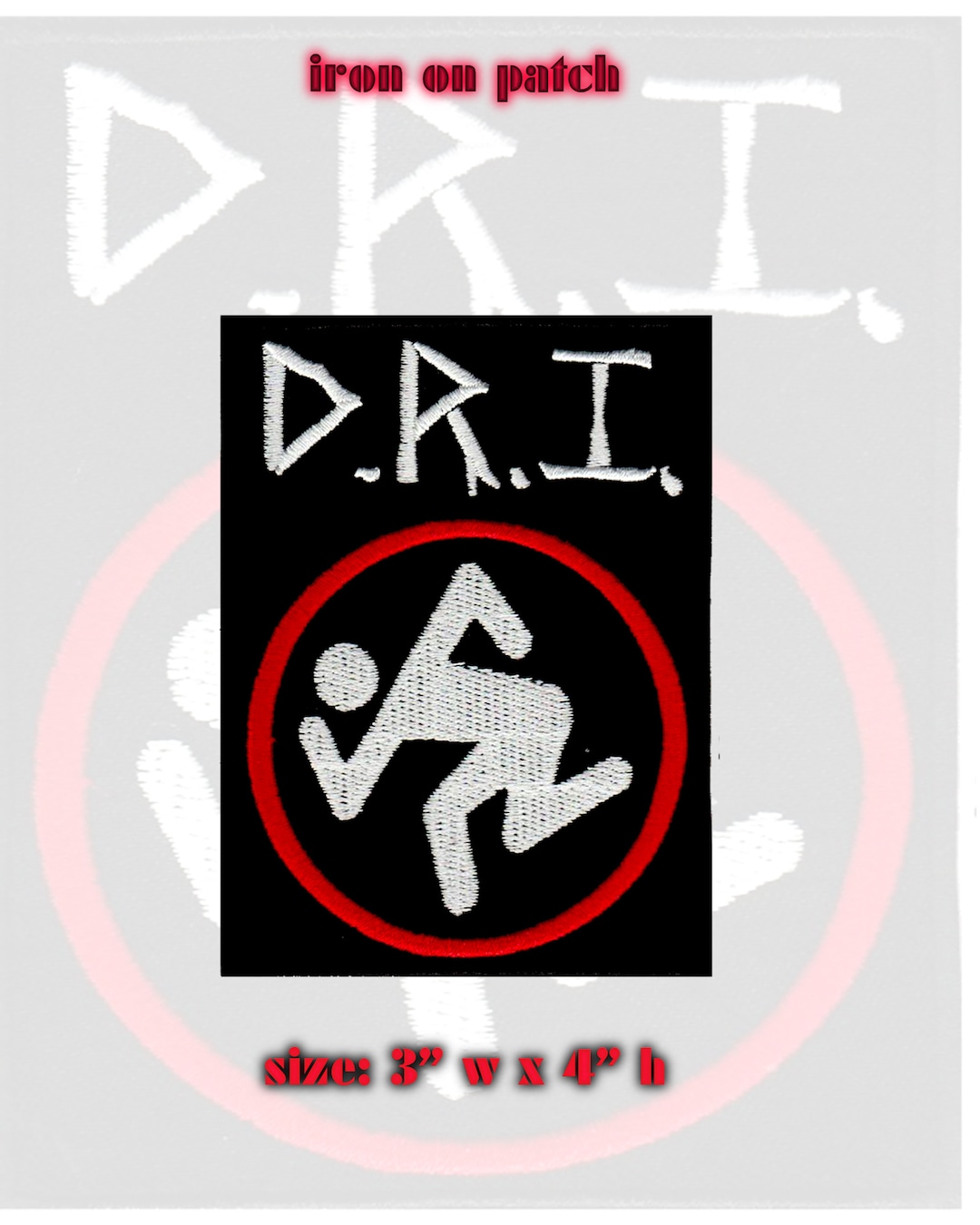 D.R.I. Punk Rock Bands IRON PATCH - Etsy