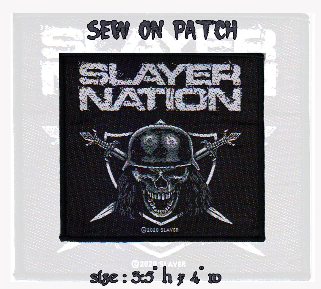 Officially Licensed Slayer - Slayer Nation - Patch - Etsy