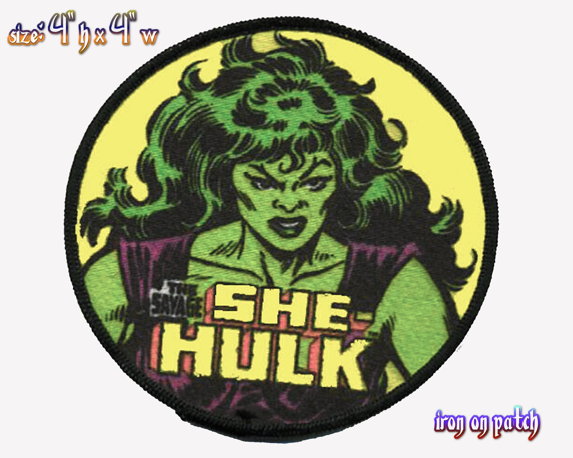 She-hulk Iron on Patch - Etsy