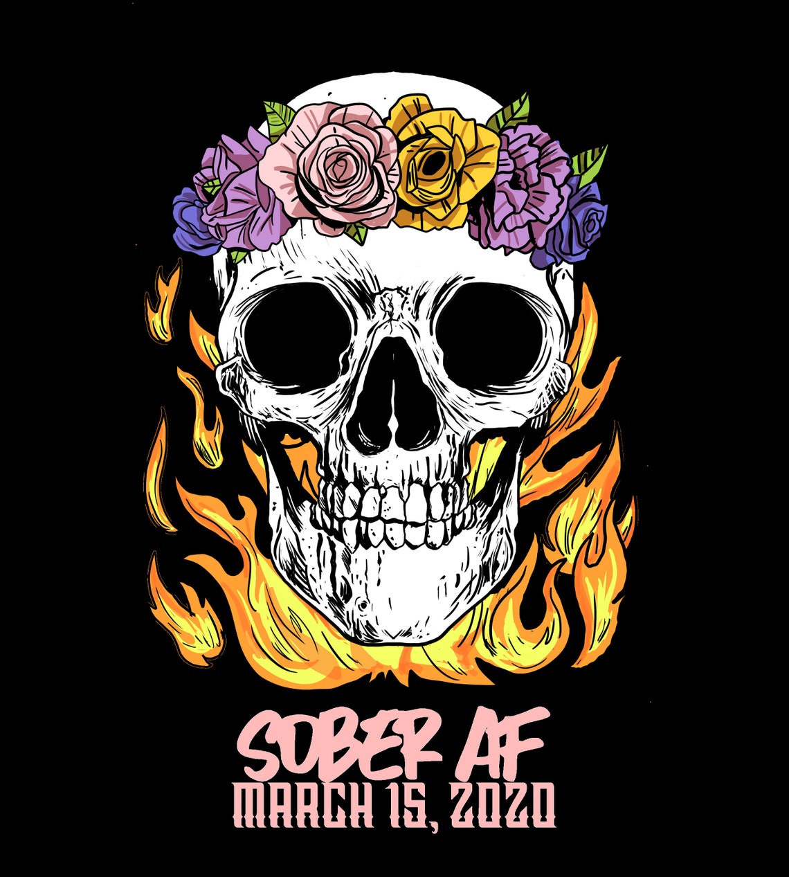Sober AF, Customization Available- Sobriety T-shirt - Etsy