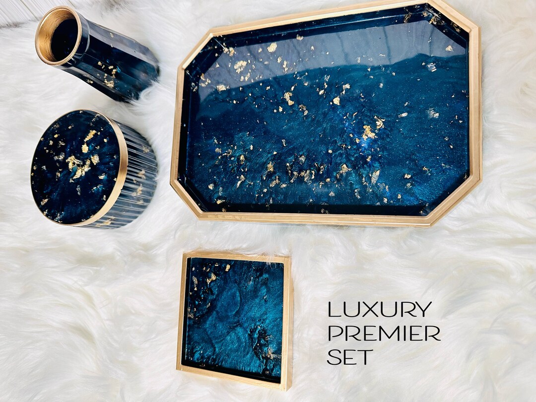 Elegant Vanity Tray Set Personalized Gift Gift for Her, Decorative Tray ...