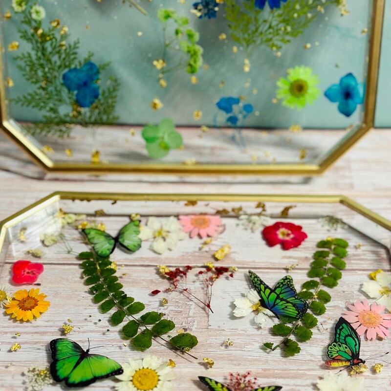 Resin Flower Tray - Etsy