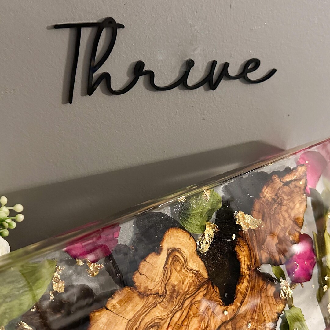 Custom Acrylic Word Sign – Personalized One-word Wall Decor, Black ...