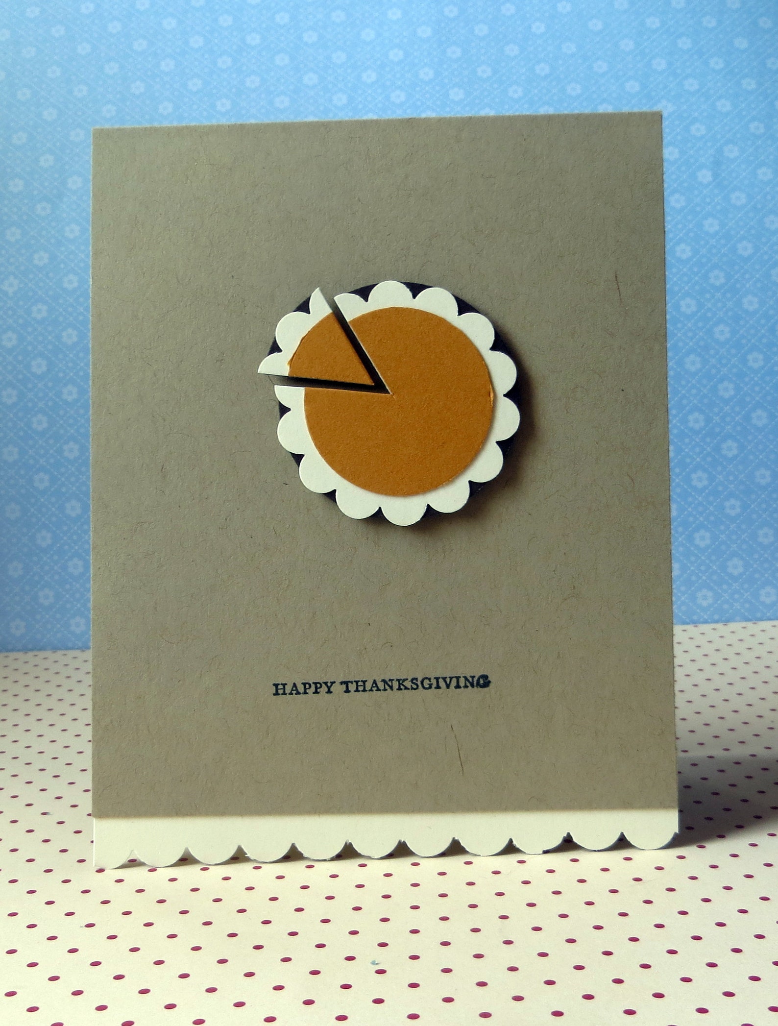 Pumpkin Pie, Happy Thanksgiving, Handmade Stampin’ Up! Thanksgiving ...