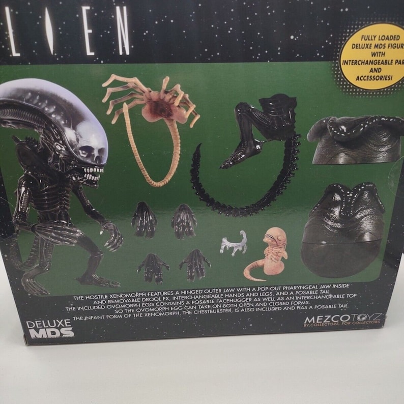2021 Mezco Toyz Designer Series MDS Alien Xenomorph Facehugger Deluxe 6 ...