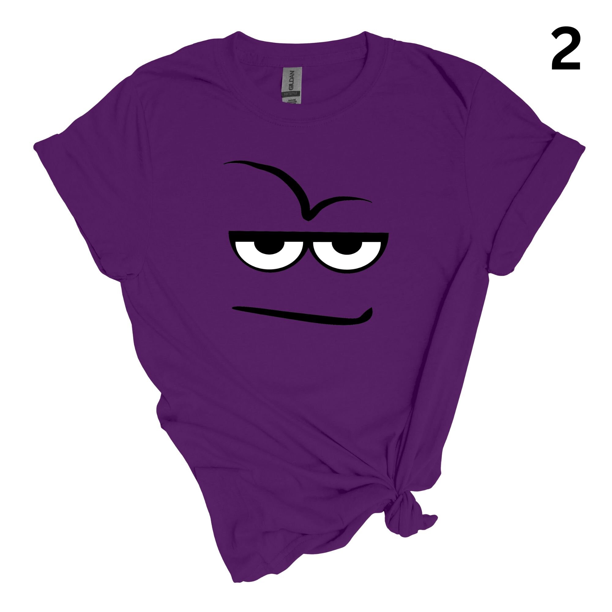 Purple Face Tees Toddler Youth and Adult Sizes Available - Etsy