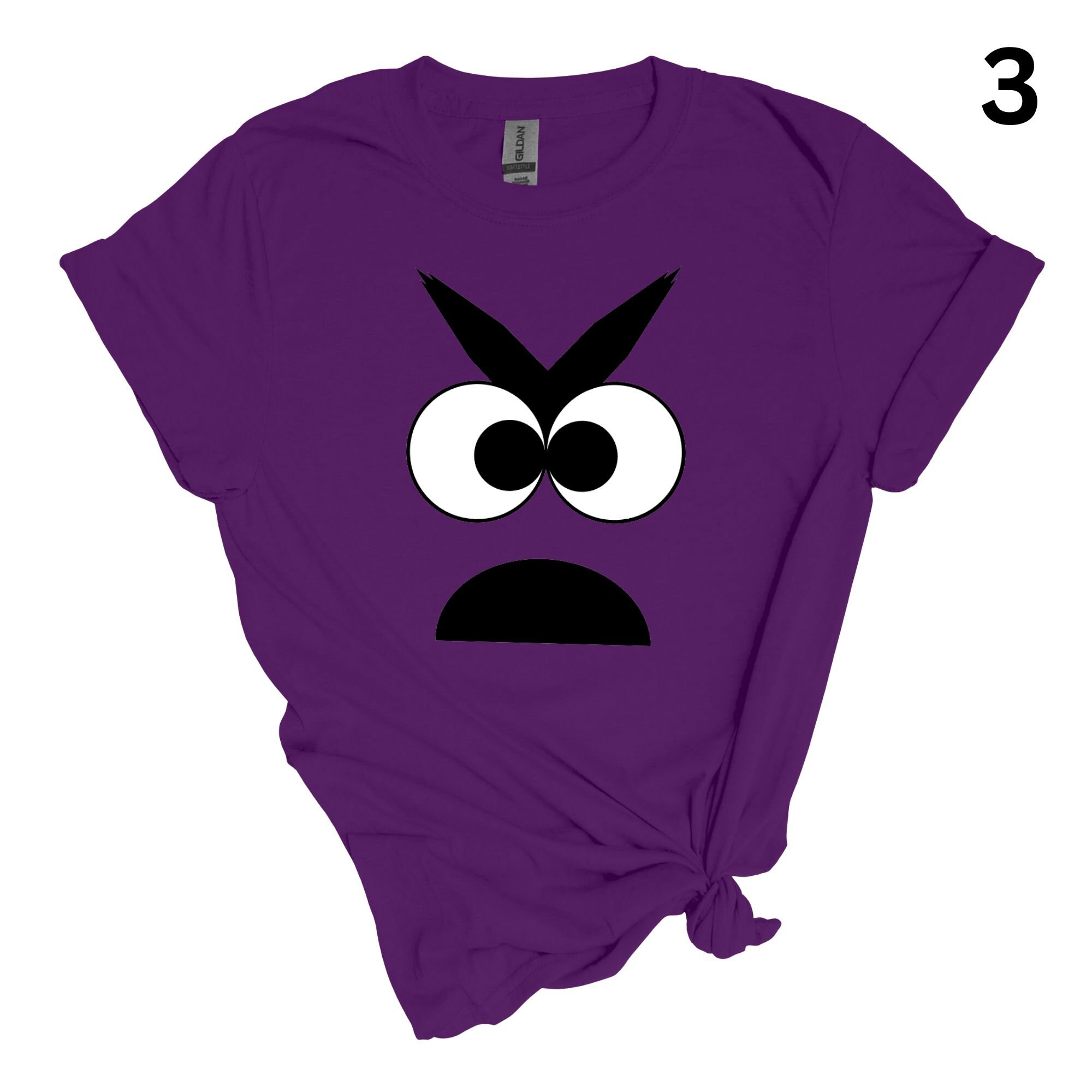 Purple Face Tees Toddler Youth and Adult Sizes Available - Etsy