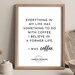 Gilmore Girls Inspired Quote Printable I Was Coffee Wall Art Instant ...