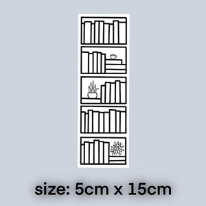 Bookshelf Bookmark, Book Tracker, Reading Log, Coloring Bookshelf ...