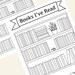 Reading Tracker - Reading Log - Coloring Bookshelf - Book Tracker ...