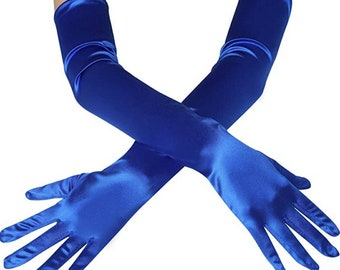 Royal Blue Gloves | Etsy