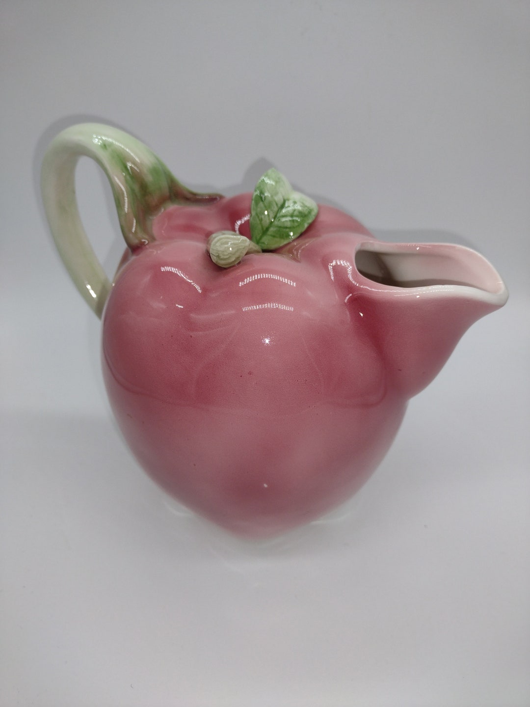 Pink Apple Pitcher Kitchen Decor - Etsy