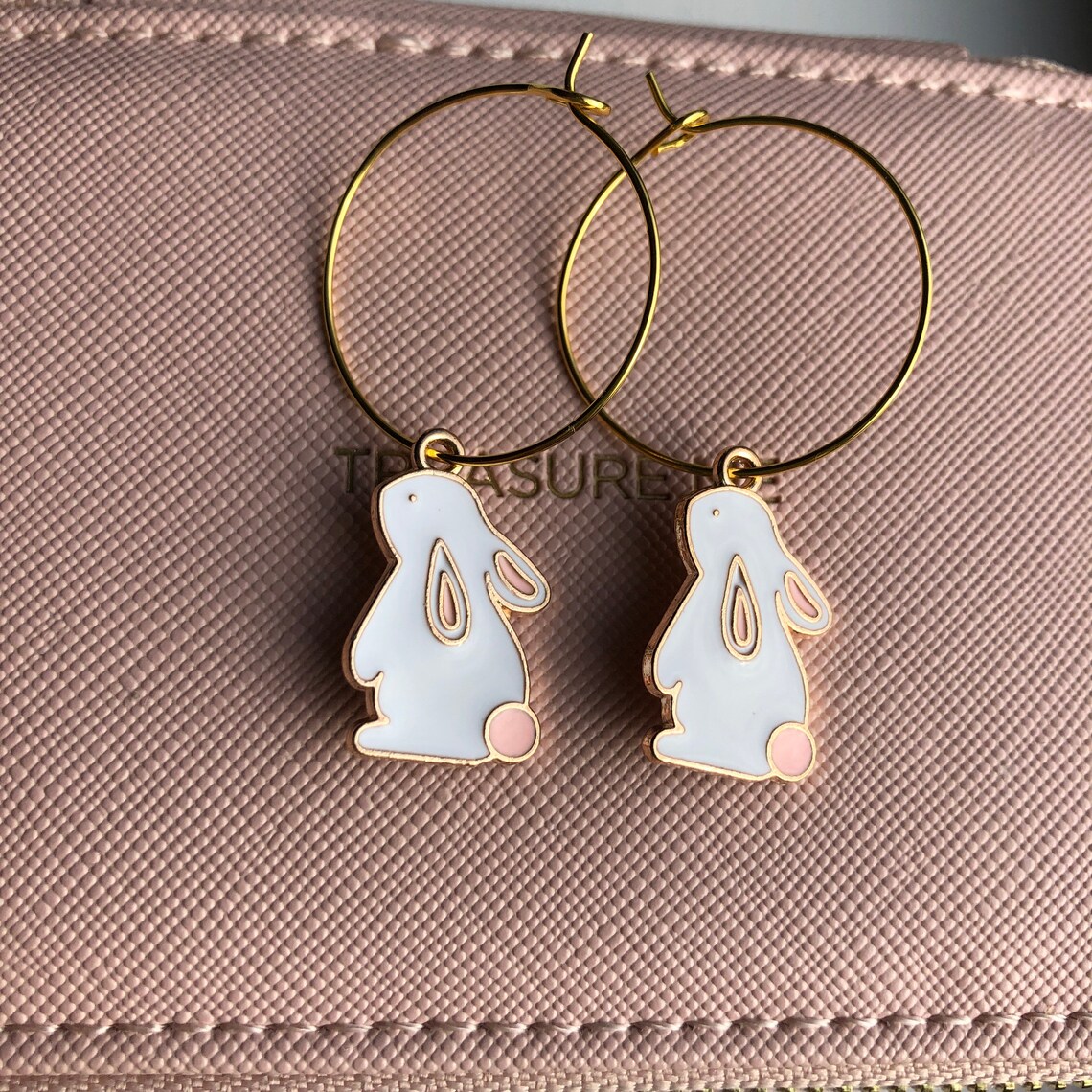 Bunny Rabbit Hoop Earrings Hoops Affordable 25mm Hoops - Etsy