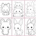 Kawaii Animals Coloring Pages for Kids and Adults, Kawaii Coloring Book ...