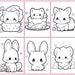 Kawaii Animals Coloring Pages for Kids and Adults, Kawaii Coloring Book ...