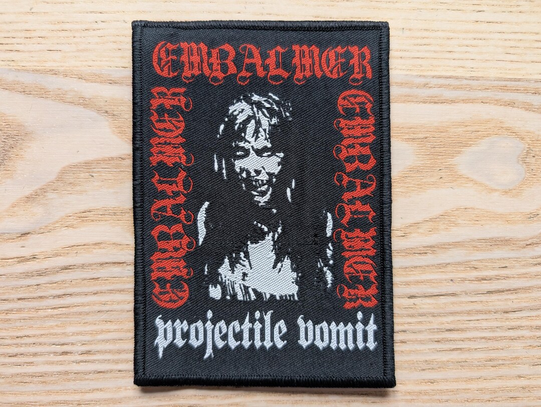 Embalmer Projectile Vomit Woven Sew on Patch 13 X 9cm - Etsy