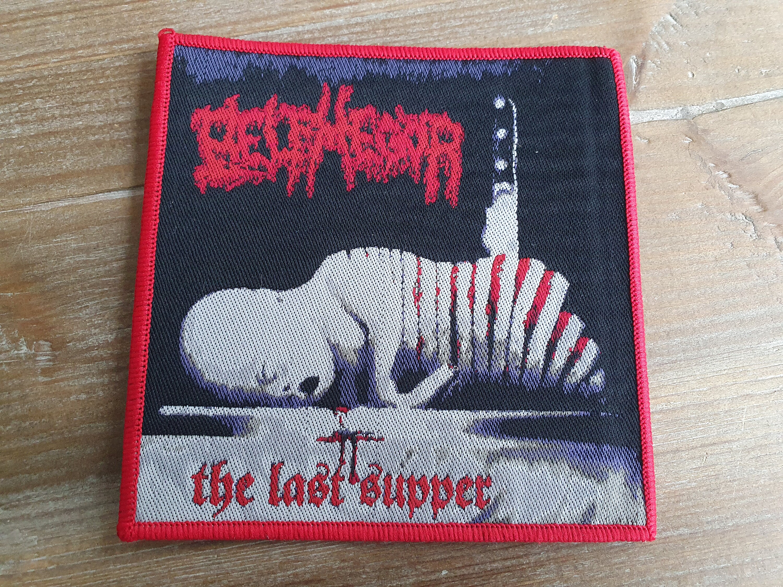 Belphegor The Last Supper Red Border Woven Patch 10 x 10cm | Etsy