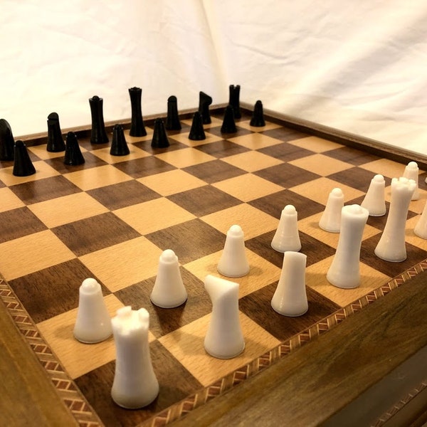 Resin 3d Printed Chess Set - Etsy