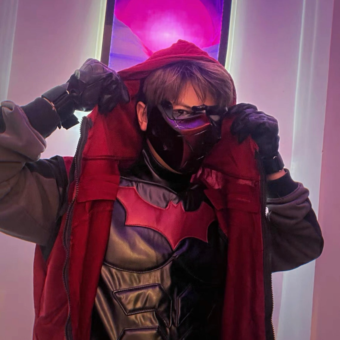 Red Hood Outlaw Mask Handmade DC Outlaw Cosplay Mask Red - Etsy