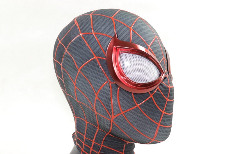 Spider-man: Into the Spider-verse Miles Morales Cosplay Mask - Etsy