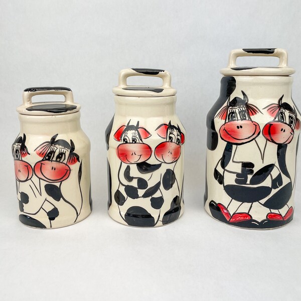 Cow Canisters - Etsy
