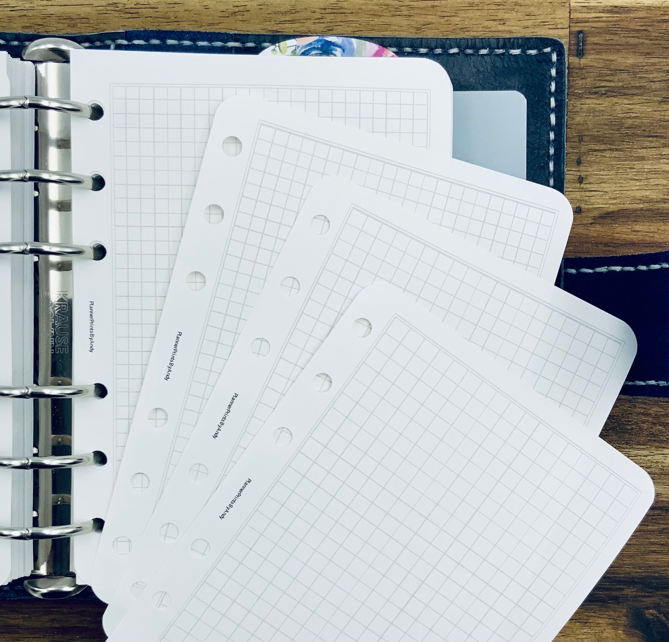 Grid Note Pages - A6 - Various Grid Sizes - 3.8/4/4.5/5 Mm - Printable ...