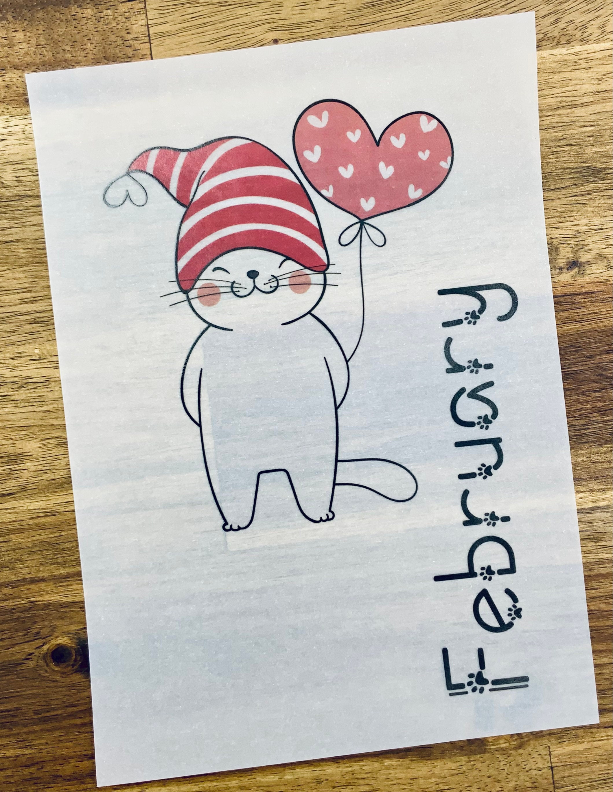 Monthly Dashboards - A5 - Cats - Printable - Etsy