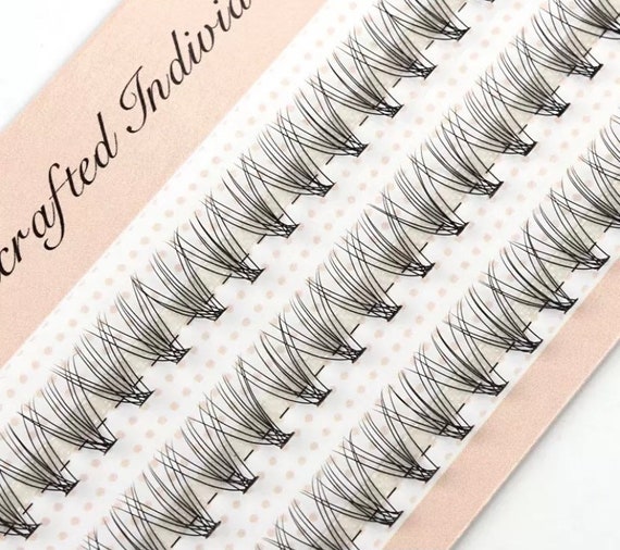 Individual eyelashes extensions handcrafted 12mm 10mm | Etsy