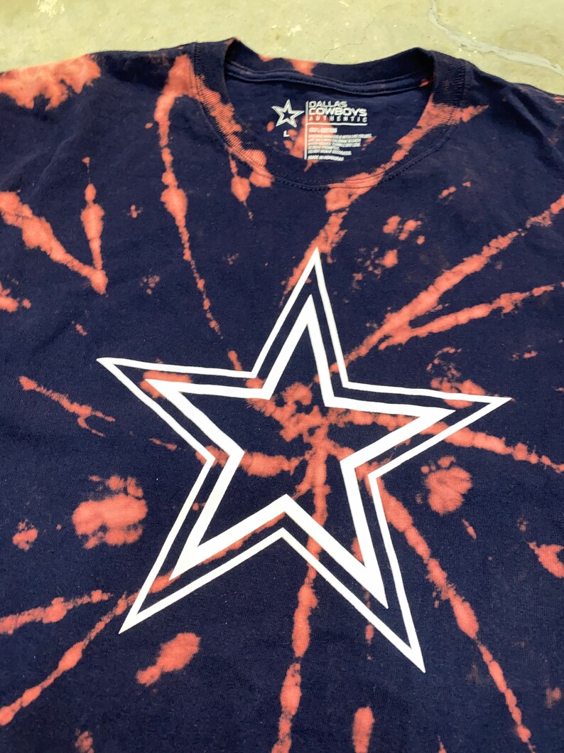 Dallas Cowboys Bleach dyed shirt - Etsy.de