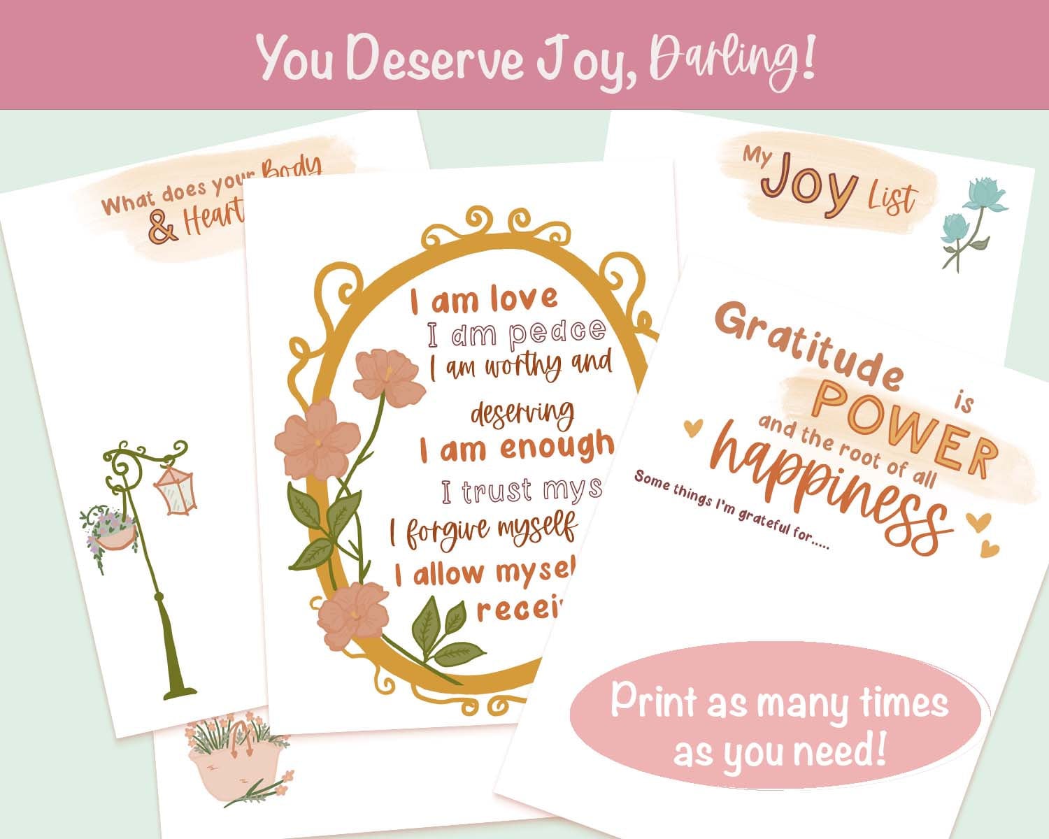 Self Care Coloring Pages | Printable — Joyfully Blooming