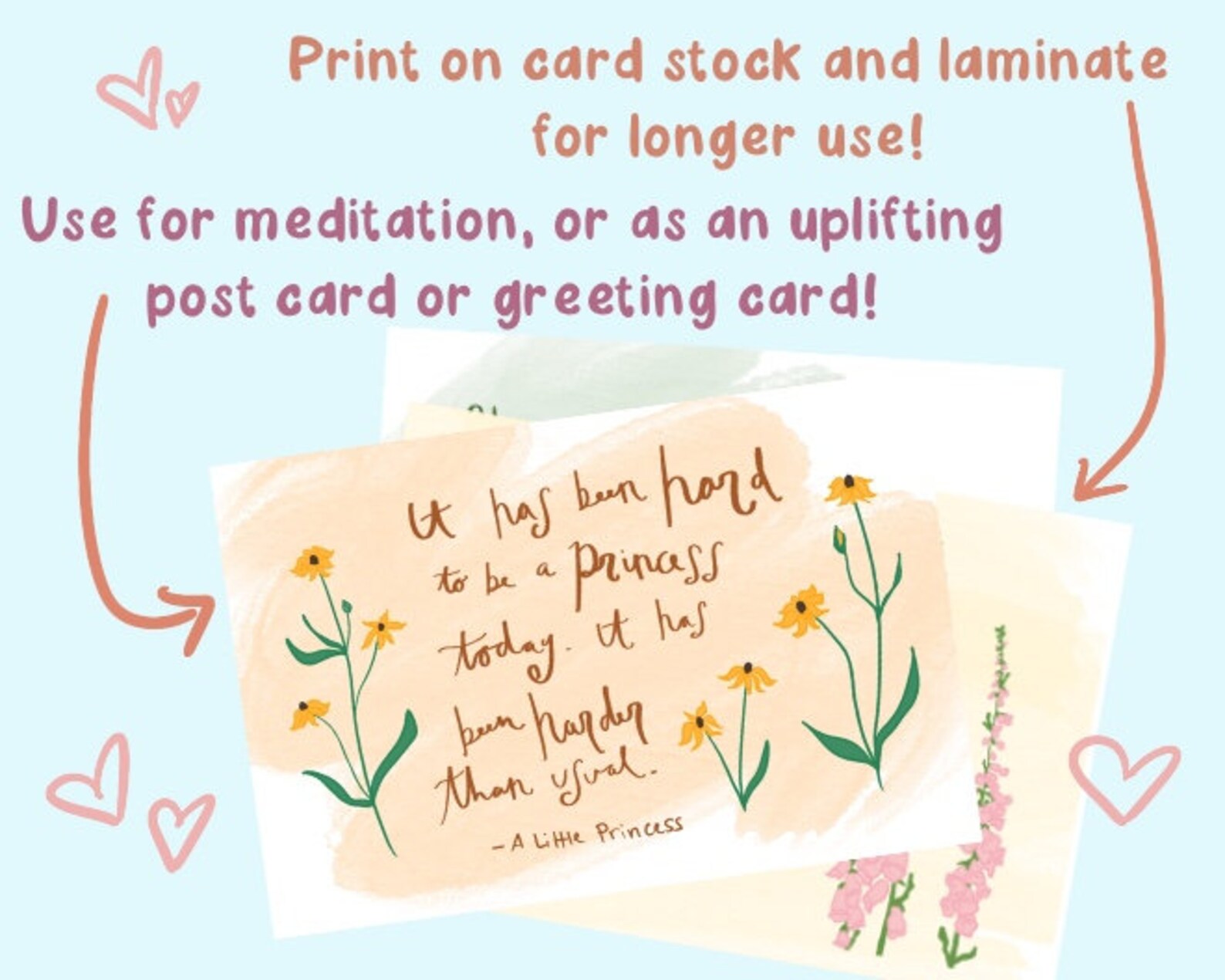 Self Love Affirmation Cards, PRINTABLE for Meditation and Self Care ...