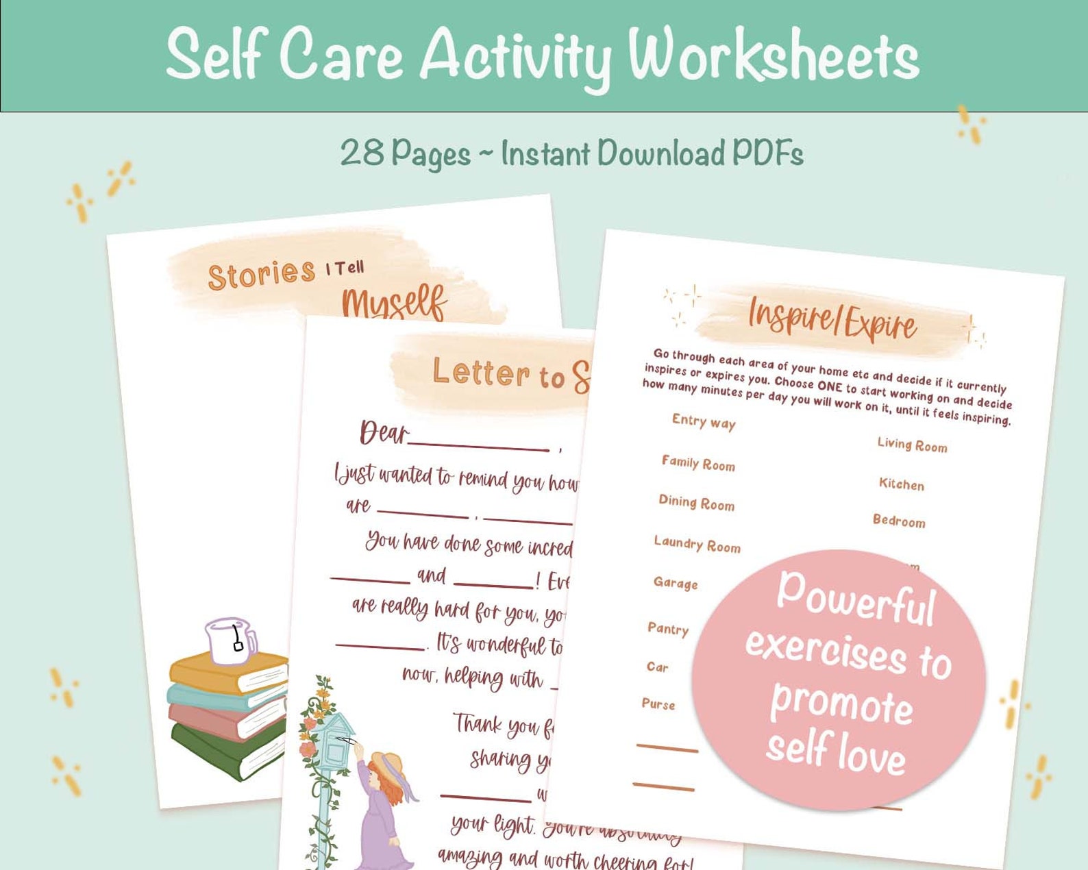 Self Care Activity Workbook and Journal for Improving Mental - Etsy