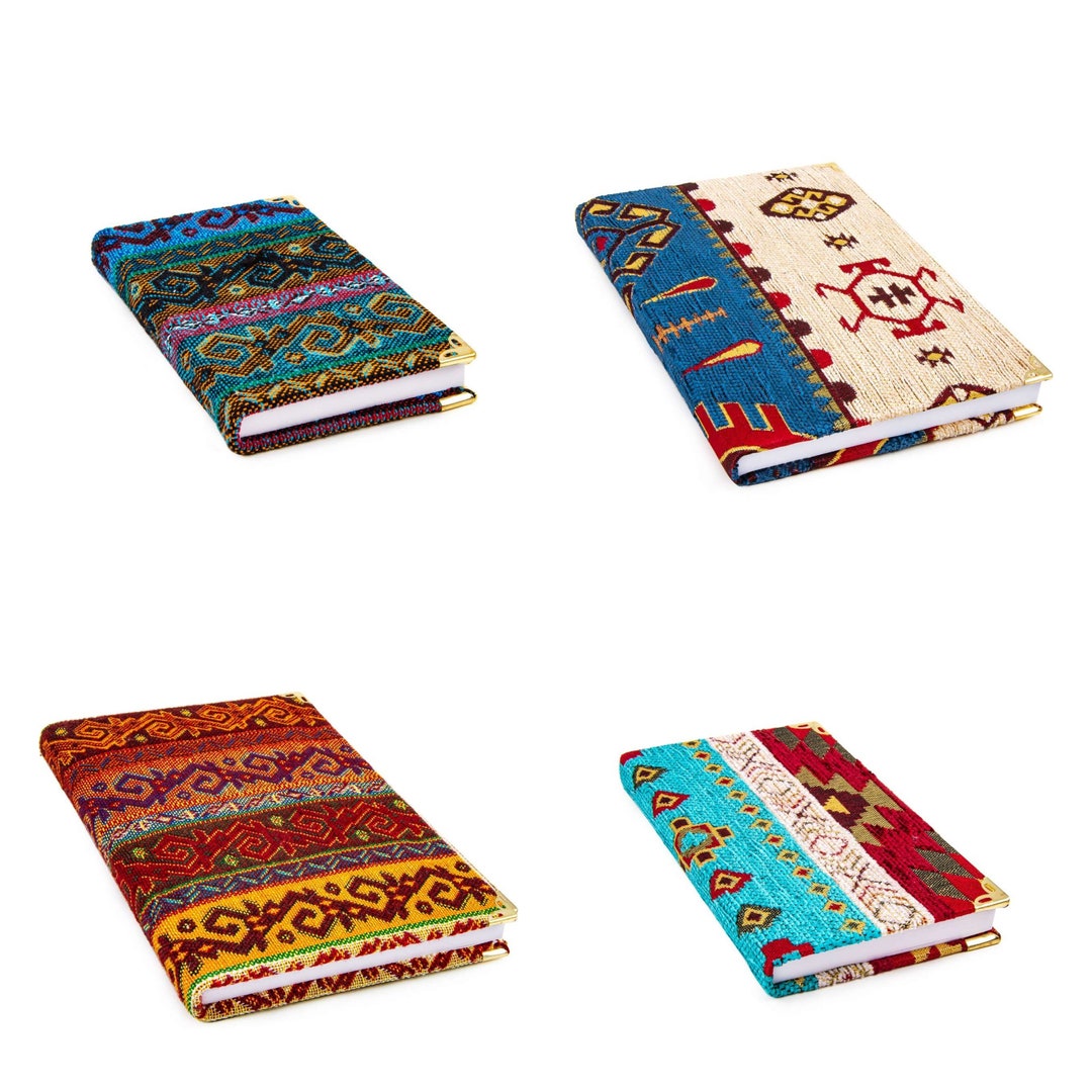 Fabric Cover Notebookkilim Pattern Journalhandmade Diary Notepadboho ...