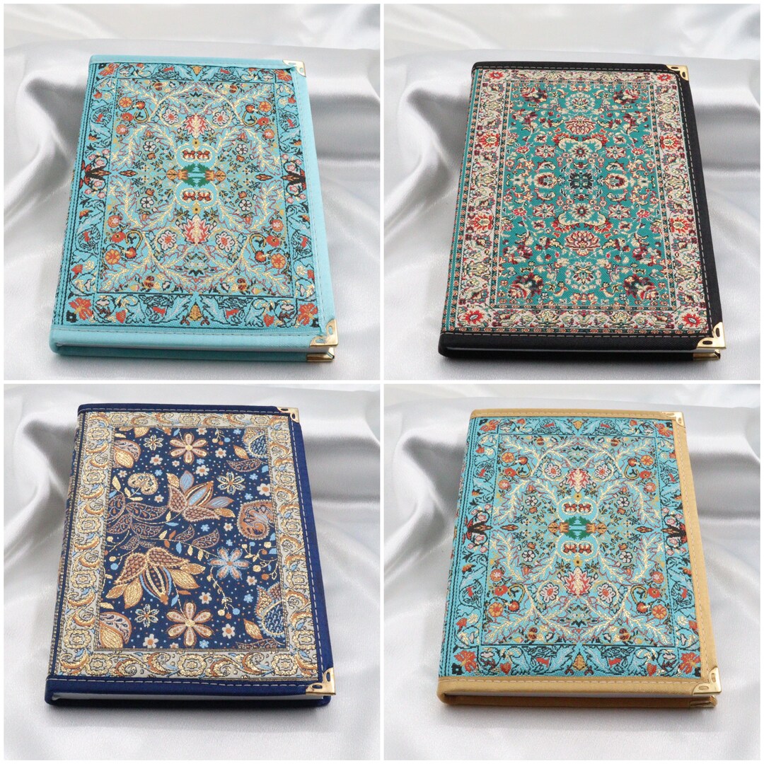 Blue Woven Fabric Cover Notebook|aztec Style Notebook|kilim Pattern ...