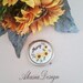 Sunflower Embroidered Hand Mirrorpersonalized Floral Compact - Etsy