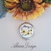 Sunflower Embroidered Hand Mirrorpersonalized Floral Compact - Etsy